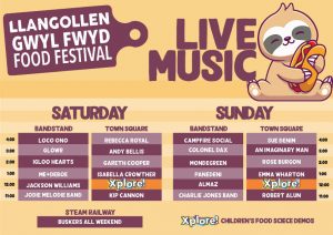 Line Up – Llangollen Food Festival